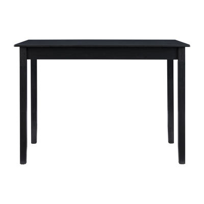 Juniper Rectangular Wood-Top Dining Table, Color: Black Wash - JCPenney