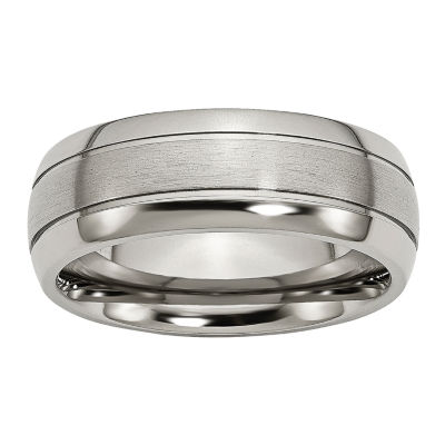 Mens 8mm Titanium Wedding Band - JCPenney