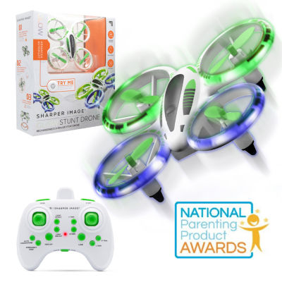 Sharper Image 2.4GHz RC Glow Up Stunt Drone with LED Lights Color White JCPenney