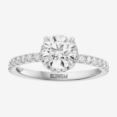 Effy Final Call (G / Vs2-Si1) Womens 1 3/4 CT. T.W. Lab Grown White Diamond 14K White Gold Round ...
