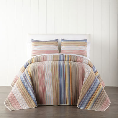 Hudson Main Casen Stripes Bedspread Color Jewel JCPenney