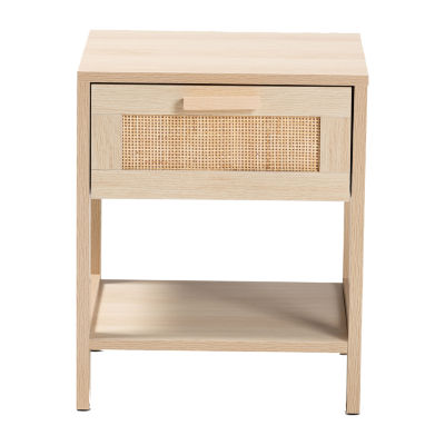 Sebille 1 Drawer Nightstand Color Lt Brown JCPenney