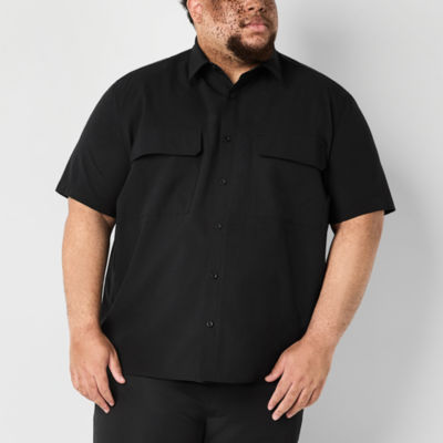 Stylus Big and Tall Mens Classic Fit Short Sleeve Button-Down Shirt - JCPenney