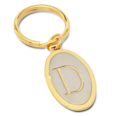 Engravable Two Tone Oval Key Chain, Color: Gold/slvr 2 Tone - JCPenney