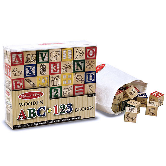 Melissa & Doug Wooden Abc/123 Blocks (Uc), Color: Multi - JCPenney Melissa & Doug Wooden Abc/123 Blocks (Uc), Color: Multi - JCPenney
