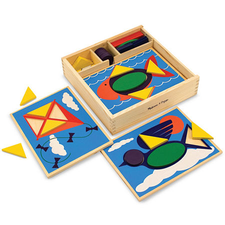 Click here for Melissa & Doug Beginner Pattern Blocks Building Bl... prices