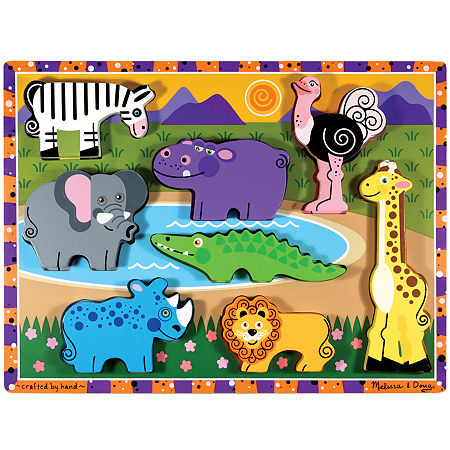 Click here for Melissa & Doug Safari Chunky Wooden Puzzle  One Si... prices