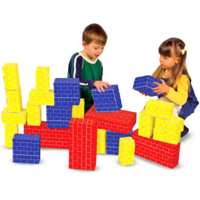 Melissa & Doug 24-Pc Jumbo Cardboard Blocks, Color: Multi - JCPenney