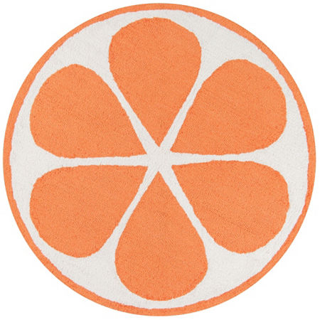 Novogratz Cucina Cna-1 Orange 3 x 3 Round Area Rug - Orange