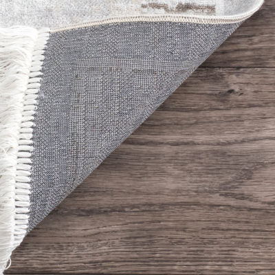 nuLoom Vintage Tribal Maida Fringe Area Rug, Color: Silver - JCPenney