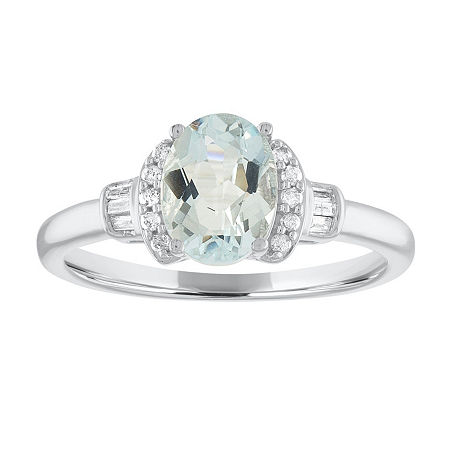 Click here for Womens 1/10 CT. T.W. Genuine Blue Aquamarine 10K G... prices