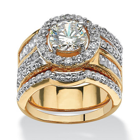 Click here for Womens 5 1/4 CT. T.W. Cubic Zirconia 18K Gold Over... prices
