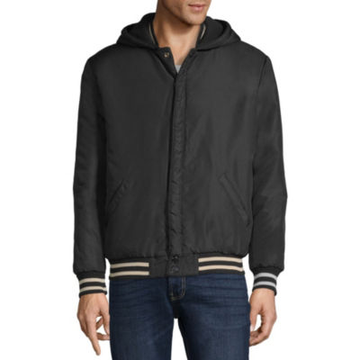 Vintage Leather Mens Faux Leather Reversible Lightweight Varsity Jacket ...