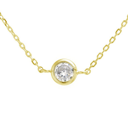 Click here for Silver Treasures Womens Cubic Zirconia 24K Gold Ov... prices
