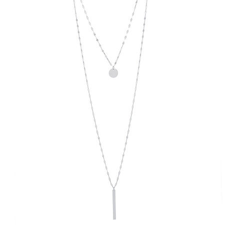 Click here for Silver Treasures Bar And Disc 2-Layer Womens 36 In... prices