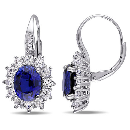 Click here for Womens Diamond Accent Lab Created Blue Sapphire St... prices