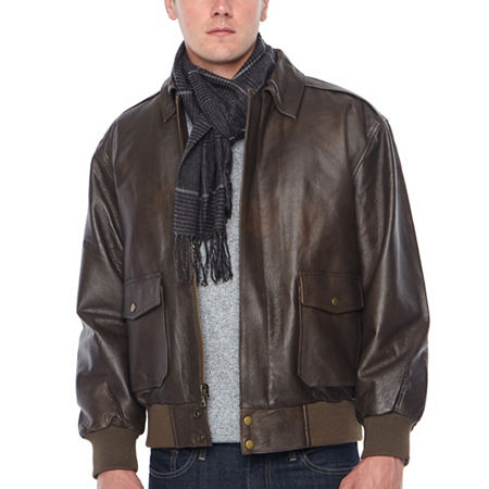 Click here for Vintage Leather Nappa Aviator Jacket with Zip Out... prices