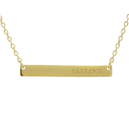 Click here for Silver Treasures Sister Womens 24K Gold Over Silve... prices