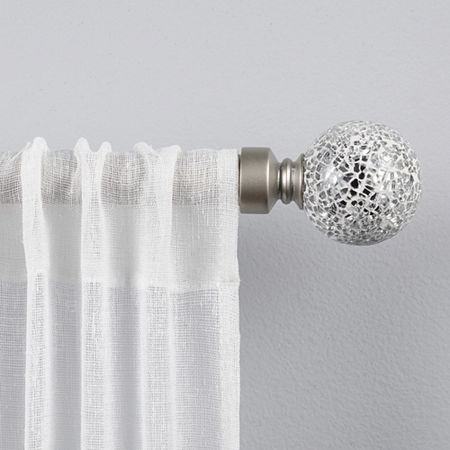 Click here for Exclusive Home Curtains White Mosaic 1 IN Adjustab... prices