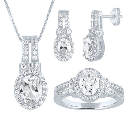 Click here for Womens Lab Created White Sapphire Sterling Silver... prices
