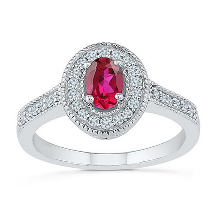 Click here for Womens 1/5 CT. Lab Created Red Ruby Sterling Silve... prices