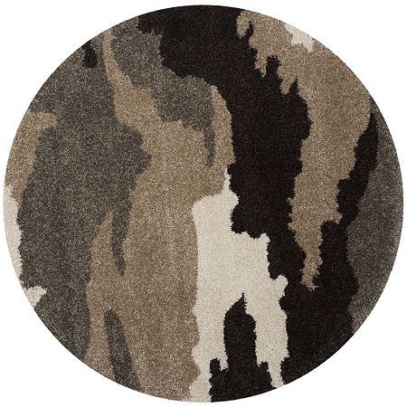 Click here for Safavieh Shag Collection Aleah Camouflage Round Ar... prices