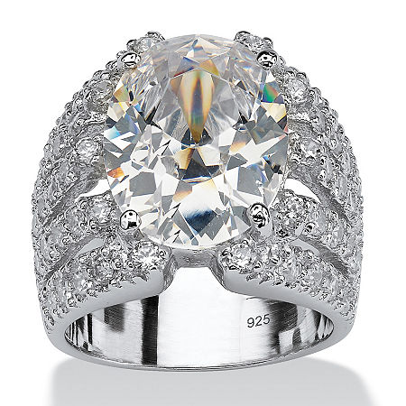Click here for DiamonArt Womens White Cubic Zirconia Sterling Sil... prices