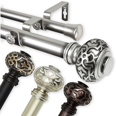 Click here for Rod Desyne Maple Double Curtain Rod  One Size  Bla... prices