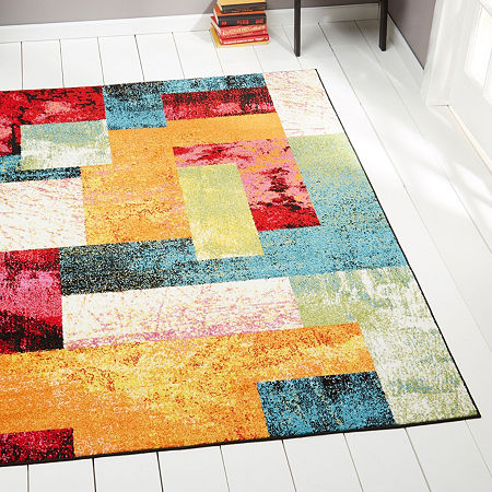 Click here for Home Dynamix Splash Scarlet Abstract Rectangular R... prices
