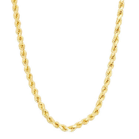 Click here for 14K Gold over Silver Solid Rope 16-30 Inch Chain N... prices