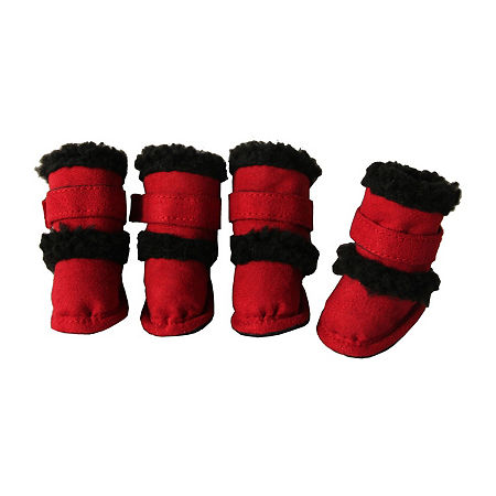 Click here for The Pet Life Faux Shearling Duggz Pet Shoes  One S... prices