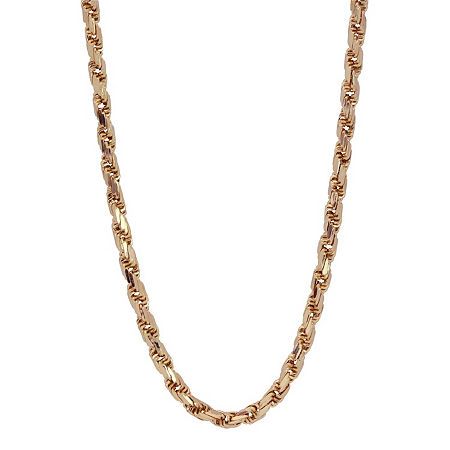 Click here for Made in Italy Unisex Adult 10K Gold 22 Inch Rope C... prices
