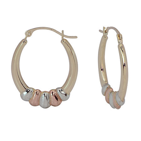 Click here for 10K Gold 23mm Hoop Earrings  One Size prices