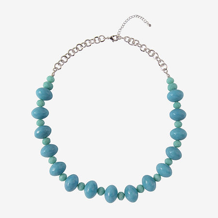 Click here for Mixit Womens 18 Inch Beaded Necklace  One Size  Bl... prices