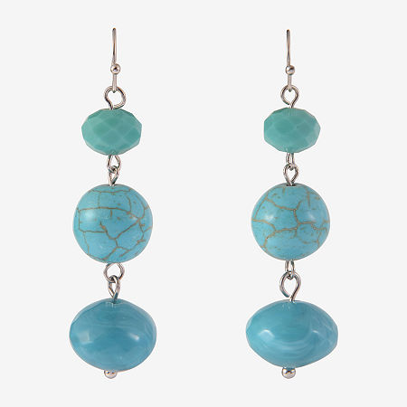Click here for Mixit Womens Drop Earrings  One Size  Blue prices