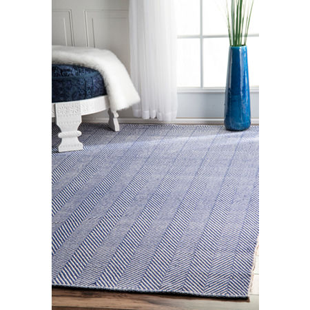 Click here for nuLoom Hand Loomed Kimberely Rug  One Size  Blue prices