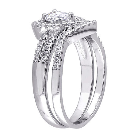 Click here for Womens 1 1/3 CT. Cubic Zirconia Sterling Silver He... prices
