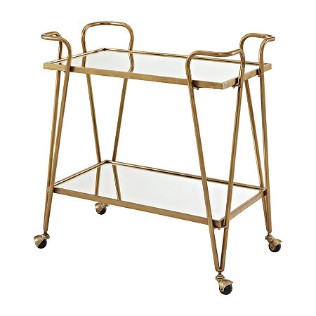 Click here for Bar Cart w/Castors  One Size  Yellow prices