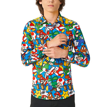 OppoSuits Big Boys Super Mario Licensed Nintendo Shirt - Multi