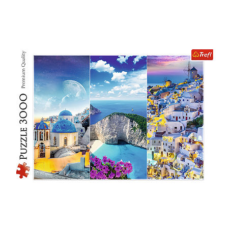 Click here for Trefl Red 3000 Piece Puzzle - Greek holidays - Mul... prices