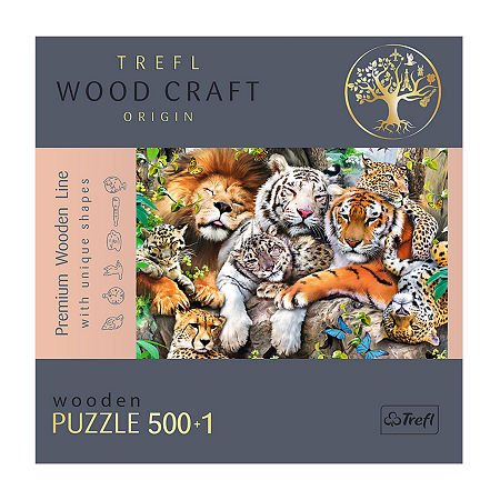 Click here for Trefl Puzzles - 501 Piece Wood Wild Cats In The Ju... prices