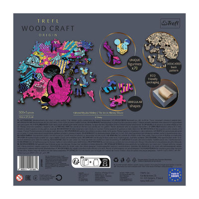 Trefl Puzzles - 500+5 Piece Wood Disney Mickey Mouse Puzzle - JCPenney