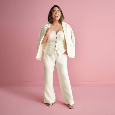 Bold Elements x Ally Brooke Womens Blazer, Color: Sugar Swizzle - JCPenney