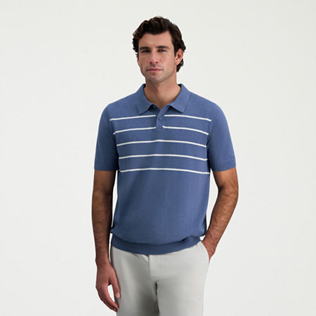 Click here for Haggar Linen Blend Retro Stripe Mens Short Sleeve... prices