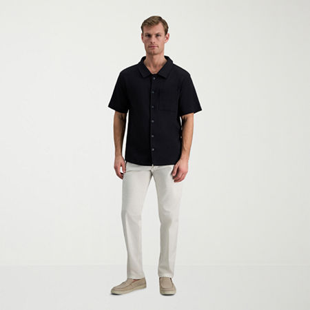 Click here for Haggar Knit Jacquard Mens Short Sleeve Regular Fit... prices