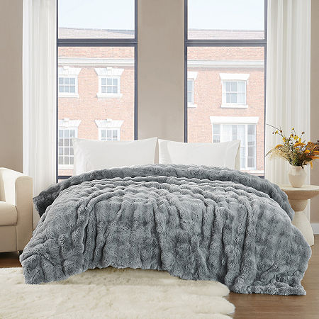 Click here for Brooklyn Loom Bubble Bed Blanket  King - Gray prices