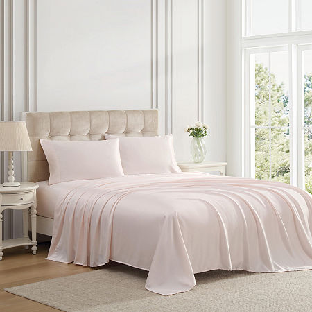 Click here for Laura Ashley Satin Bliss Sheet Set  One Size  Pink prices