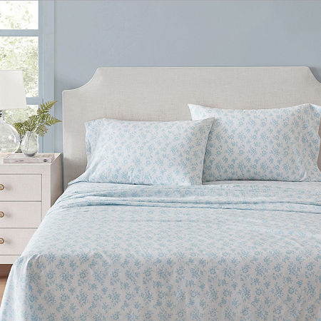 Click here for Martha Stewart Core Floral Sheet Set  One Size  Bl... prices