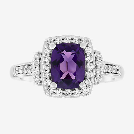 Click here for Womens Genuine Purple Amethyst Sterling Silver Cus... prices