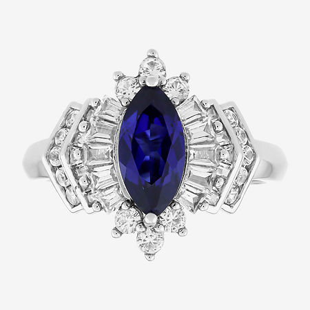 Click here for Womens Lab Created Blue Sapphire Sterling Silver M... prices